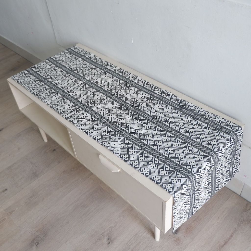 Jual Table Runner Batik Hitam - Taplak Meja Kanvas Premium Alas Penutup ...