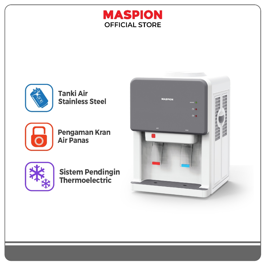 Jual Maspion Dispenser Portable Hot and Cold MD-16 PAS | Shopee Indonesia
