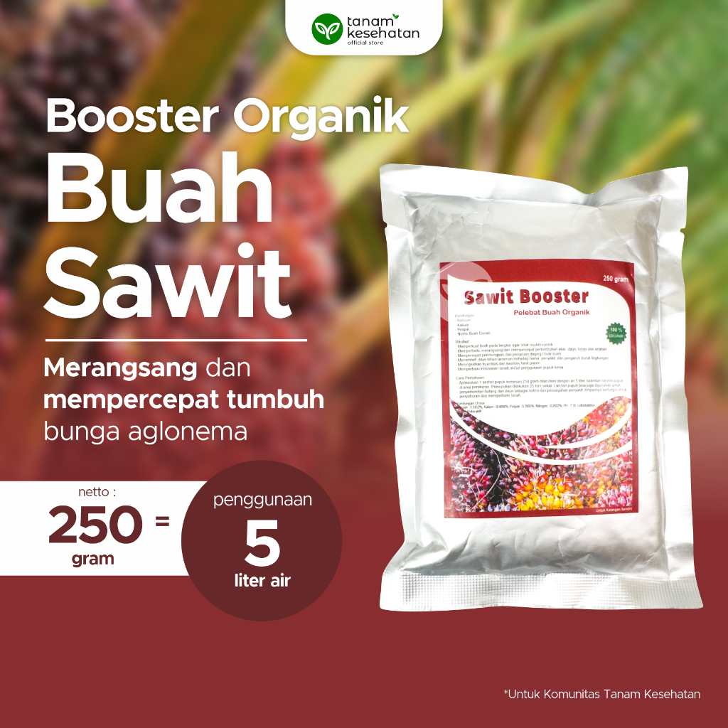 Jual Pupuk Booster Organik Pelebat Perangsang Berbuah Super Lebat Kelapa Sawit | Shopee Indonesia