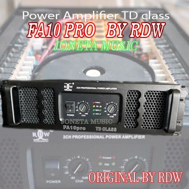 Jual POWER AMPLIFIER RDW FA10/FA 10 PRO ORIGINAL BY RDW | Shopee Indonesia