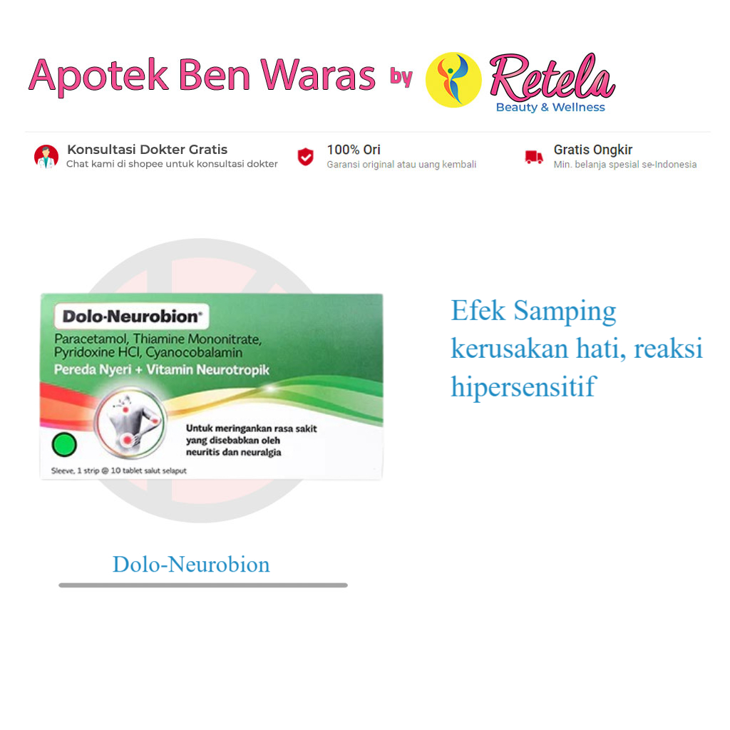 Jual Dolo-Neurobion 10 Tablet | Shopee Indonesia