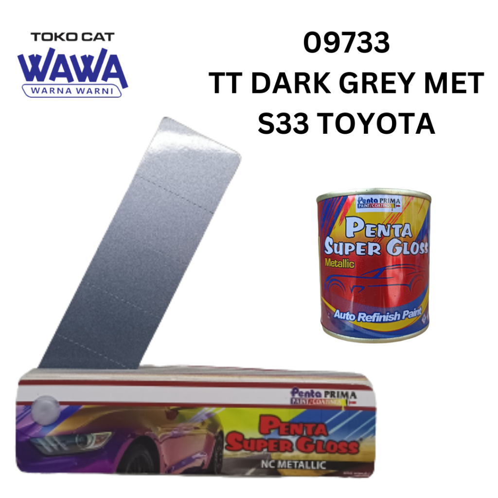 Jual Cat Duco Penta Super Gloss nc metallic TT DARK GREY MET S33 TOYOTA ...