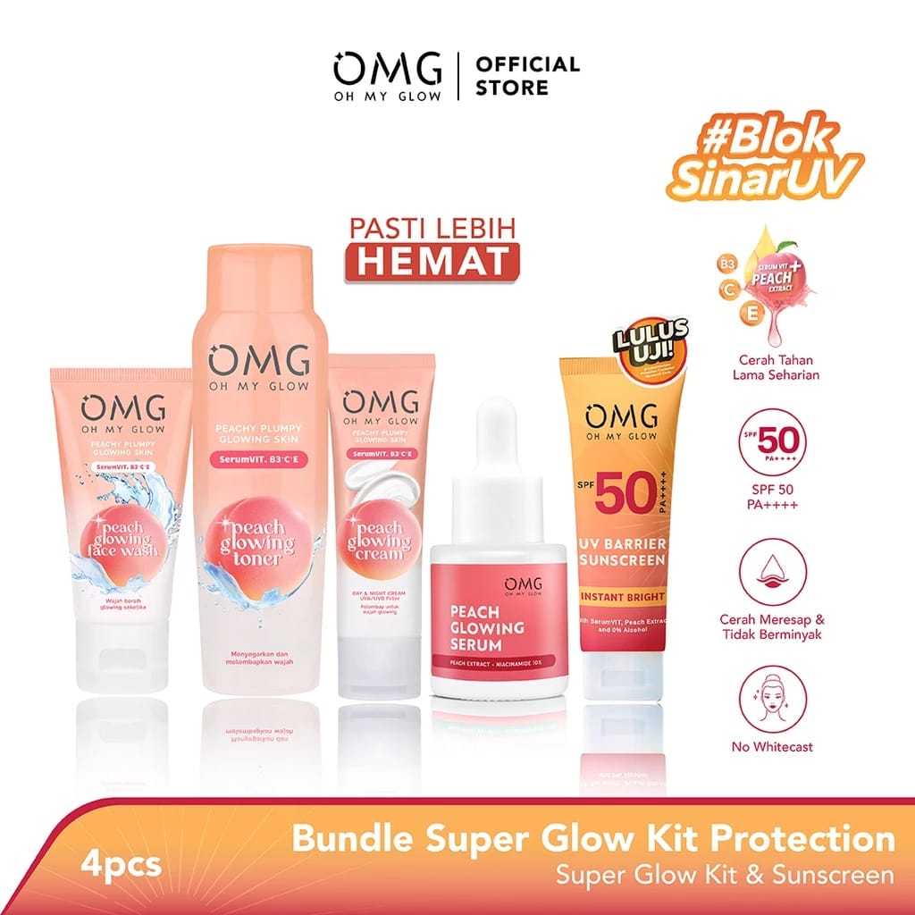 Jual QEILA - OMG BUNDLE ISI 5 | PAKET OMG FACE WASH + OMG CREAM + OMG ...