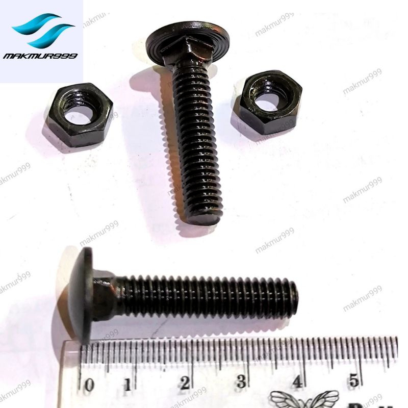 Jual baut mur cb 5/16 x 1 1/2 inch baut payung | Shopee Indonesia