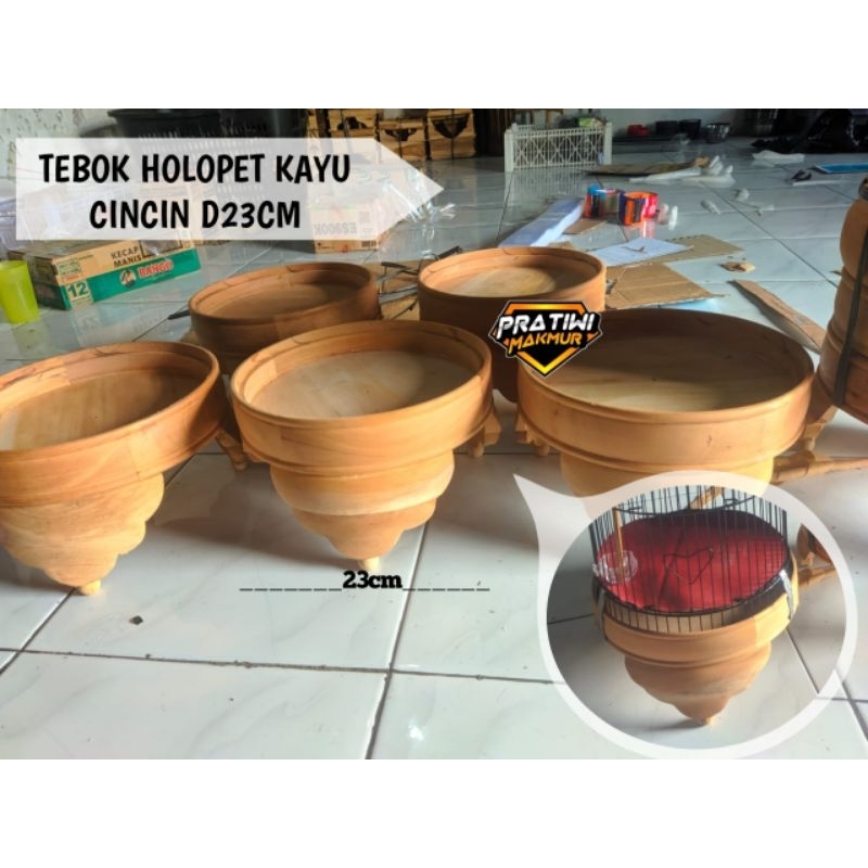 Jual Tebok sangkar burung pleci holopet diameter 23 cm mentah motif ...
