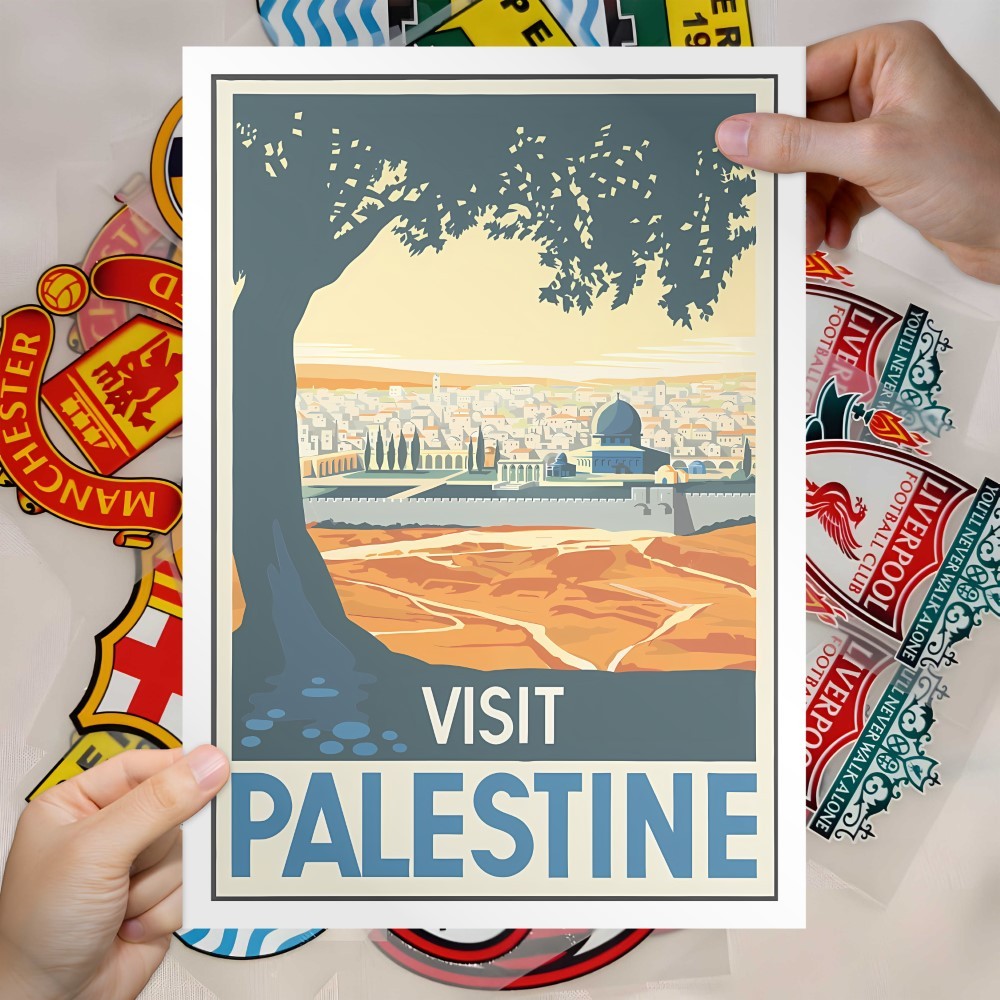 Jual Sablon Print DTF Digital Palestina Visit Palestine Vintage by ...