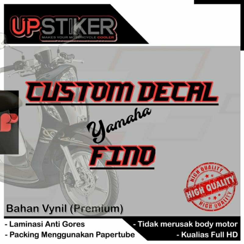 Jual Stiker Full Body Yamaha Fino Decal Fino Custom Design | Shopee ...