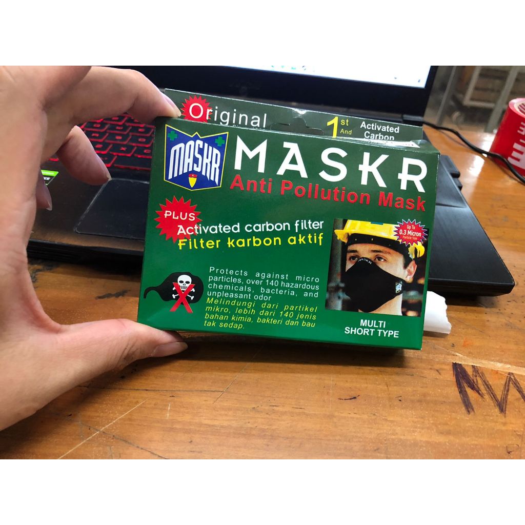 Jual MASKR ACTIVATED CARBON SHORT / PENDEK (JAMINAN ASLI) | Shopee ...