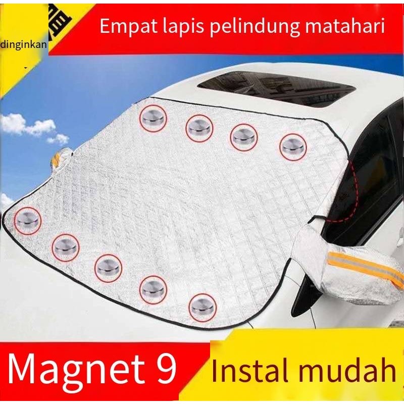 Jual pelindung panas kaca penutup payung mobil portable /cover mobil ...