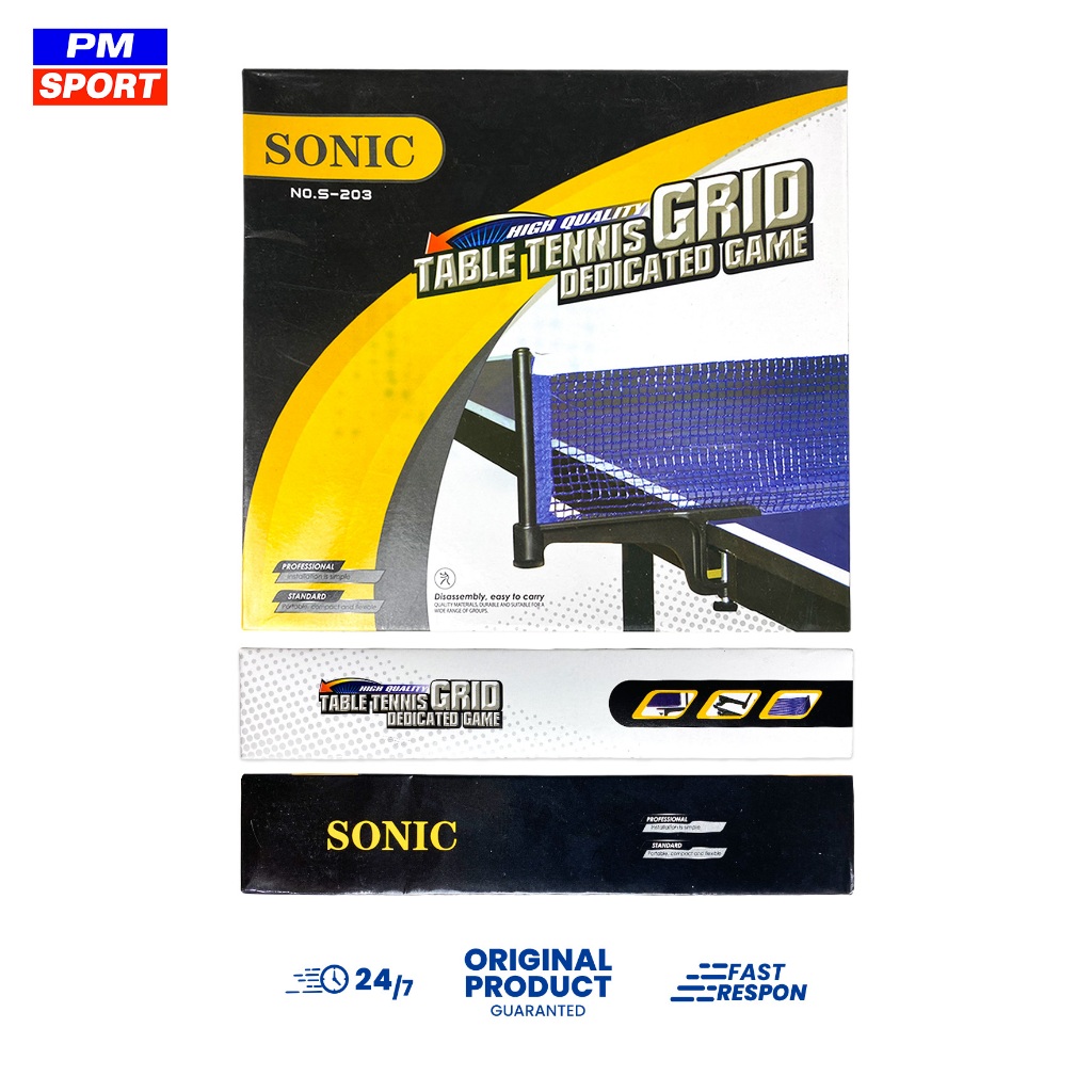 Jual TIANG NET PINGPONG / NET TENIS MEJA JARING SONIC NO S 203 ORIGINAL | Shopee Indonesia