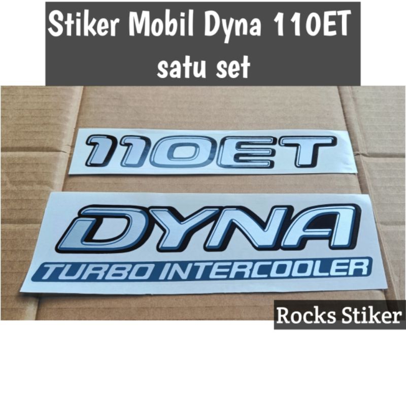 Jual Stiker Dyna Turbo Intercooler 110 ET satu set / Sticker Mobil Trek ...