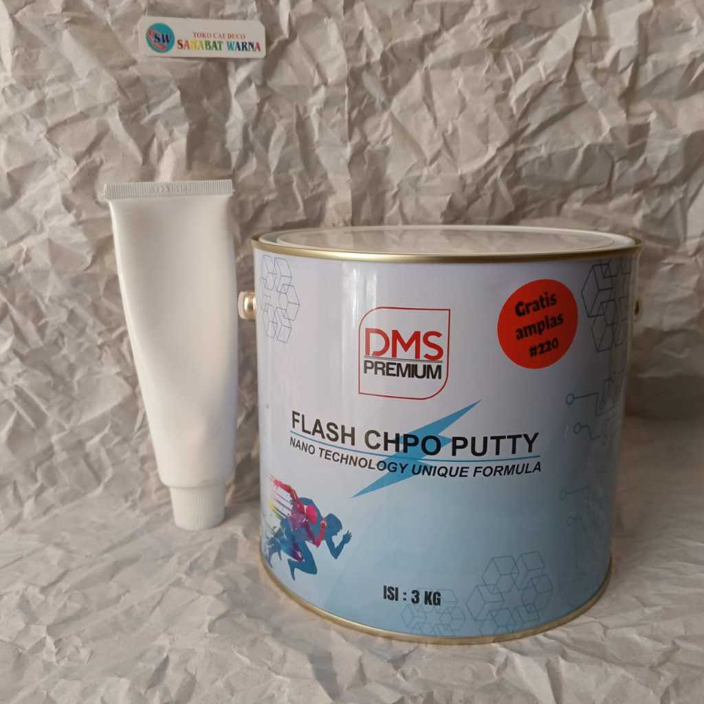 Jual Dempul DMS Premium Flash CHPO Putty 3kg / Dempul Galon DMS Premium ...