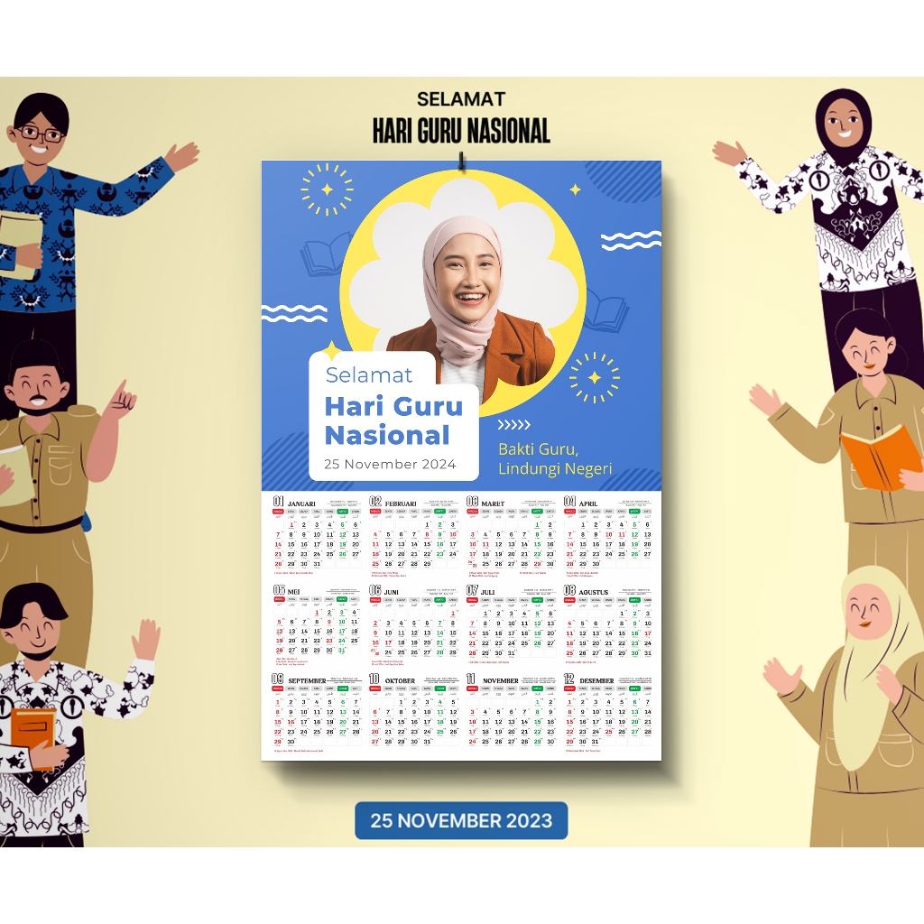 Jual Kalender Tema Hari Guru | Shopee Indonesia