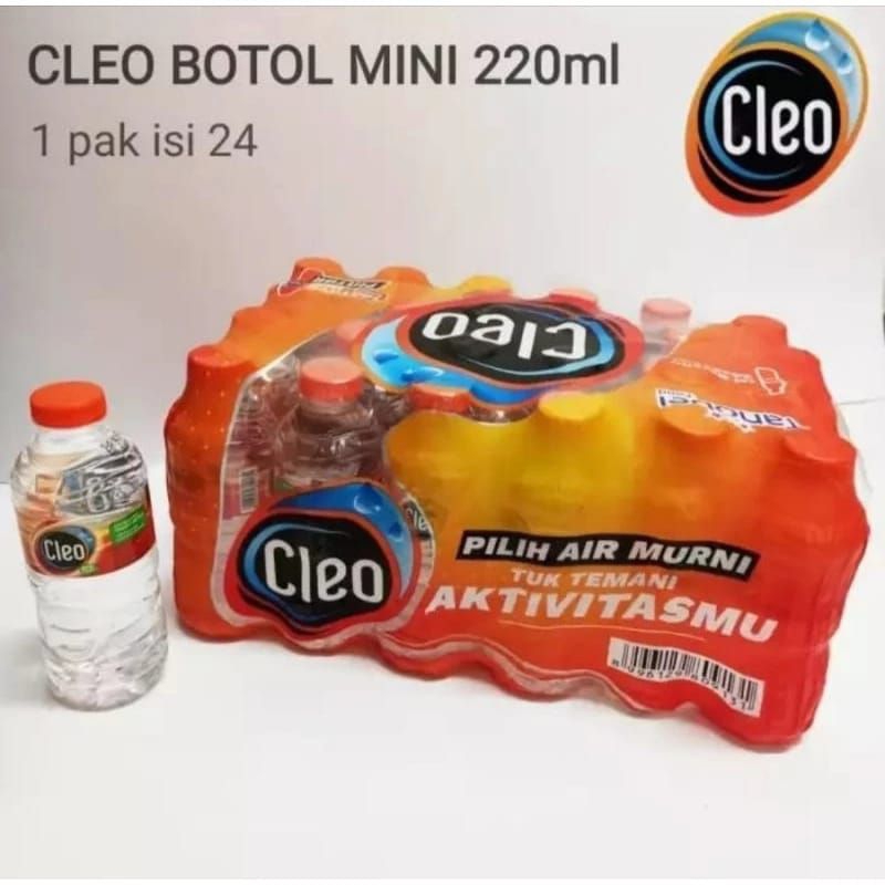 Jual Minuman Air Mineral Cleo Botol Mini Kecil | Shopee Indonesia