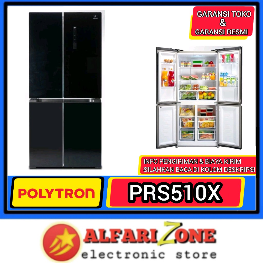 Jual Polytron PRS510X Kulkas 4 pintu polytron inverter 480L PRS 510X ...