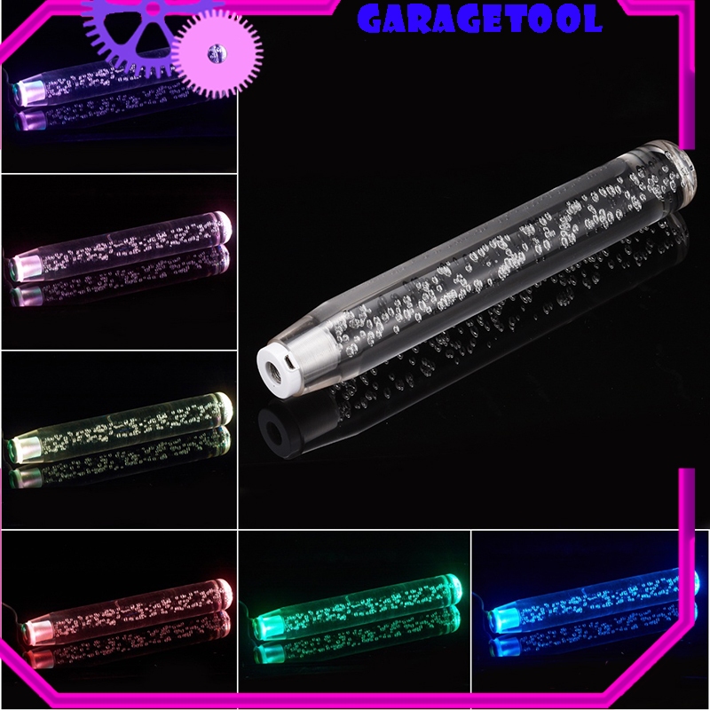 Jual GT| Car LED Light RGB Shift Knob Stick Crystal Transparent Bubble ...