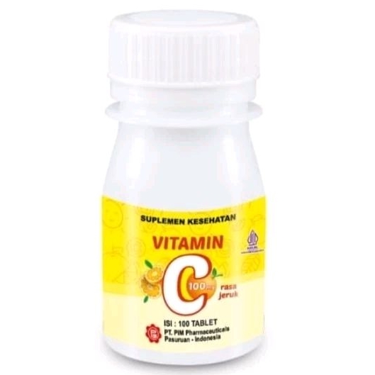 Jual VITAMIN C Tablet 100mg (100's /Botol) - PIM | Shopee Indonesia