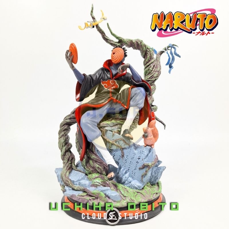 Jual Action Figure Obito Uchiha Statue Naruto Clouds Studio Duduk di ...