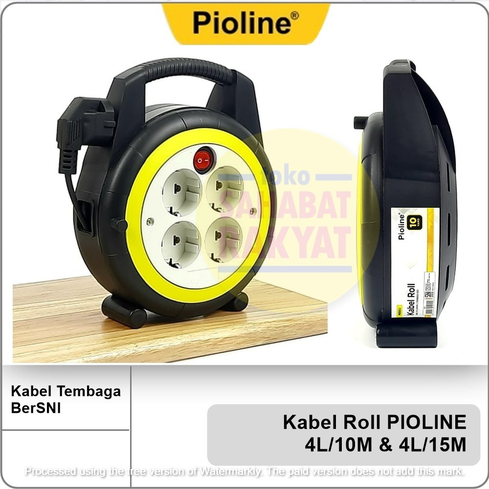 Jual Kabel Roll Pioline PKR5010 Tembaga Asli 4L 10 & 15 Meter | Shopee ...