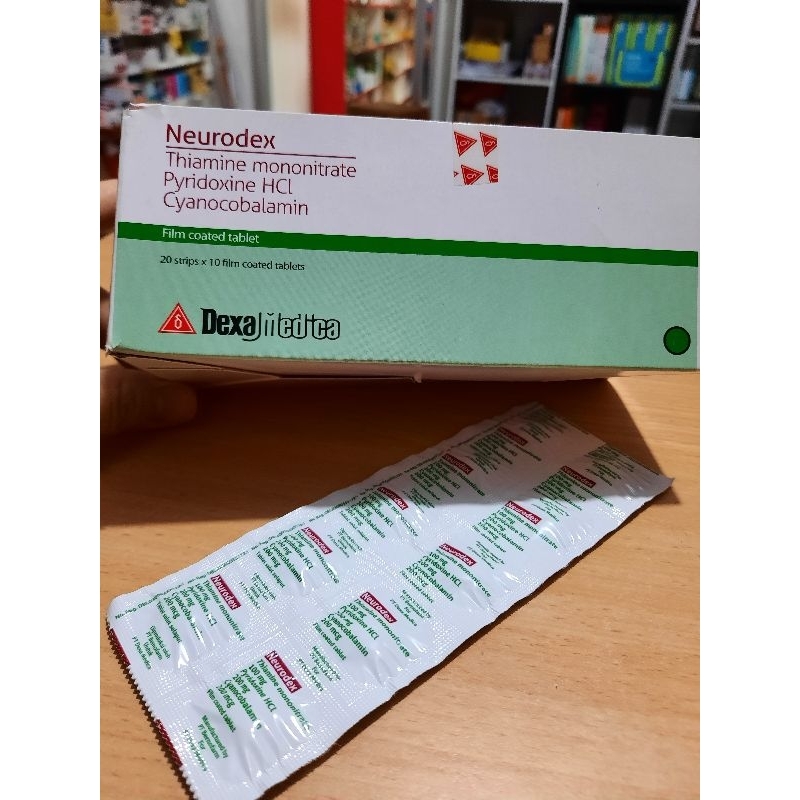 Jual Neurodex tablet vitamin B1 B6 B12 1 strip | Shopee Indonesia