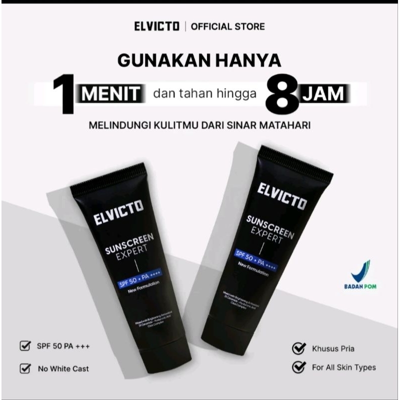 Jual ELVICTO SUNSCREEN EXPERT WITH SPF 50 PA ++++ 30ml | Shopee Indonesia