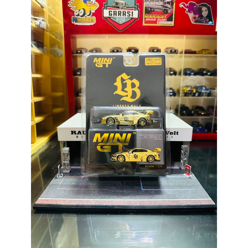 Jual Mini GT No 577 Nissan GTR R35 Type 1 Rear Wing ver 1 Gold Series ...