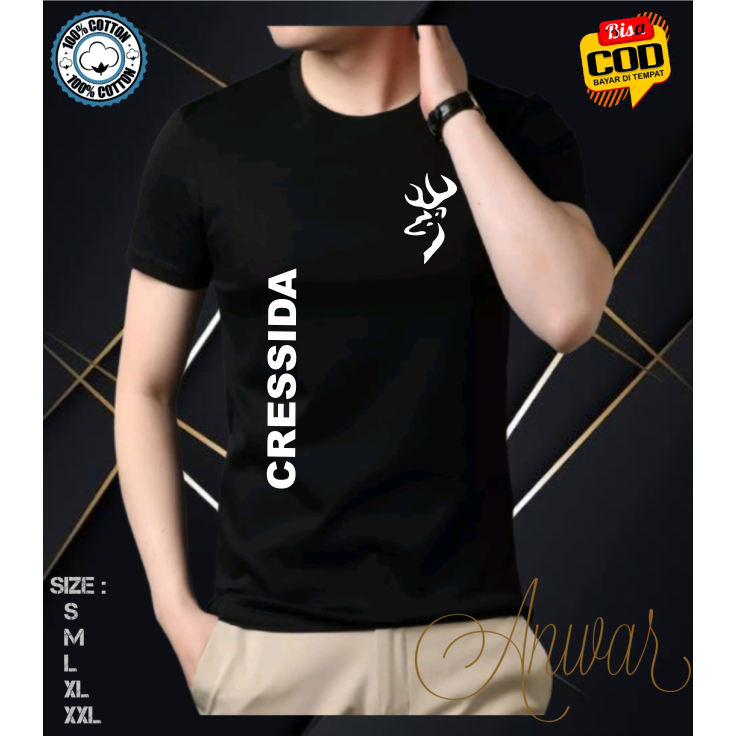 Jual Dije Store Kaos Distro CRESSIDA Kiri Kanan Logo White Atasan ...