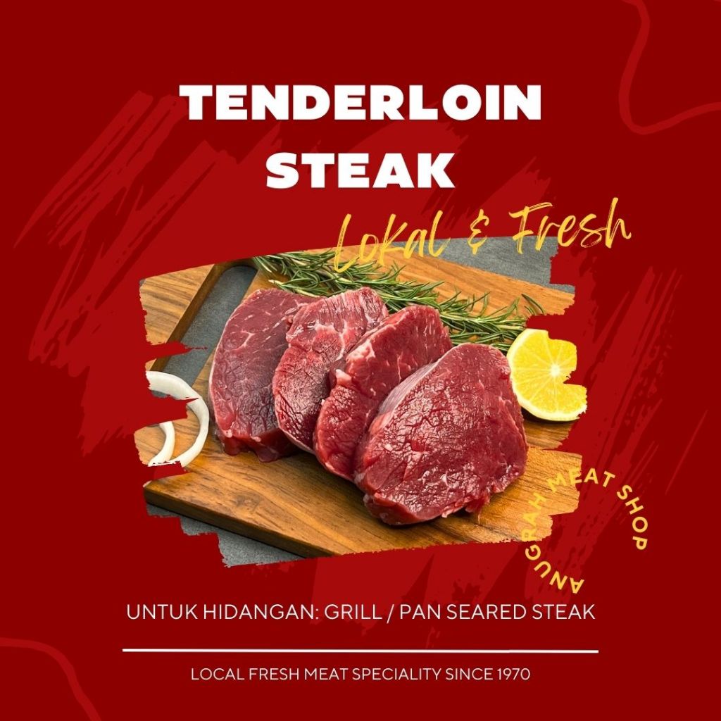 Jual Tenderloin (Potongan Steak) Daging Sapi Lokal Segar - Anugrah Meat ...