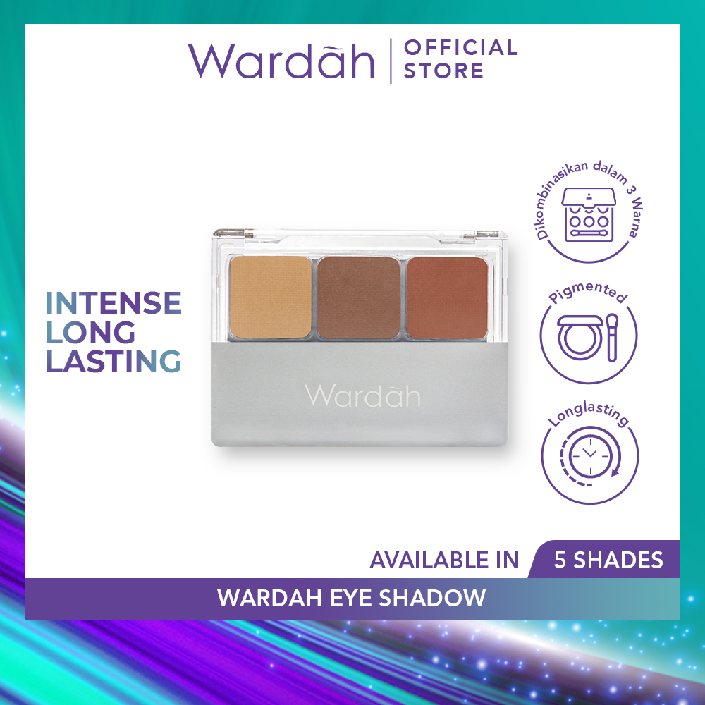 Jual Wardah Eye Shadow - 3 Warna Intense Yang Tahan Lama - Dilengkapi ...