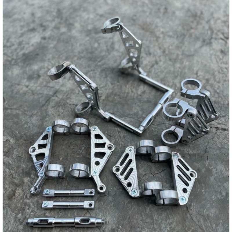Jual KUPINGAN pangkon lampu cincin cnc as 31 33 kupingan lampu CNC set ...