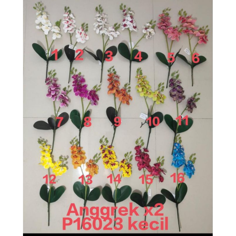 Jual BUNGA ANGGREK LATEX KECIL S TANGKAIAN CABANG 2 | Shopee Indonesia