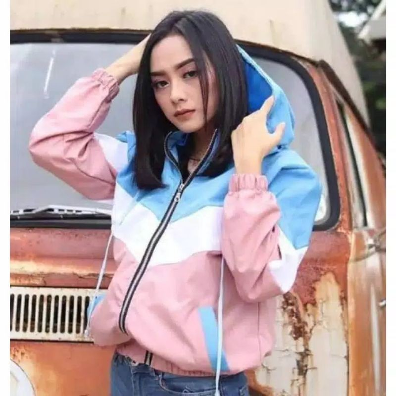 Jual AZEL COMBY Jaket || PEDRO JAKET Jipper Kombinasi || JAKET PARASUT OUTDOR | Shopee Indonesia