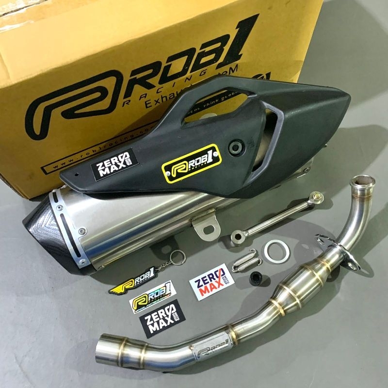 Jual Knalpot ROB1 Standar Racing Oval Power Boom All New NMAX 2020-2024 ...