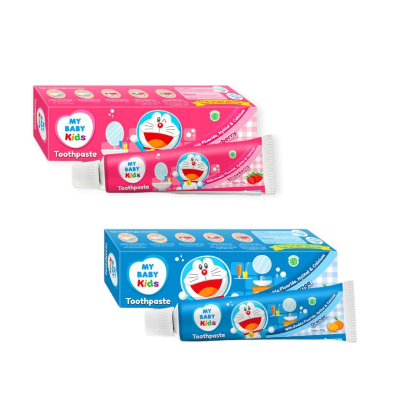Jual PASTA GIGI ANAK MY BABY KIDS TOOTHPASTA STRAWBERRY/ORANGE 45 GR ...