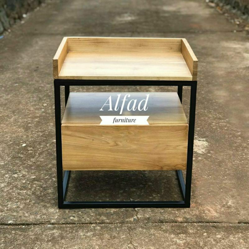 Jual MEJA NAKAS MINIMALIS MODERN, RAK MEJA DAPUR KAYU JATI | Shopee ...