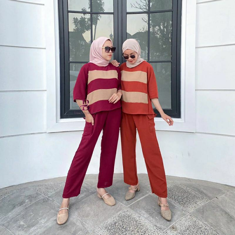 Jual SET CARGO WANITA SALUR SETELAN WANITA CELANA CARGO BLASTER SET ...