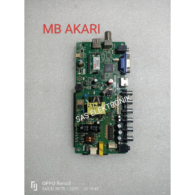 Jual MB BOARD MOTHERBOARD MAINBOARD MESIN TV LED AKARI 24 INCH ...