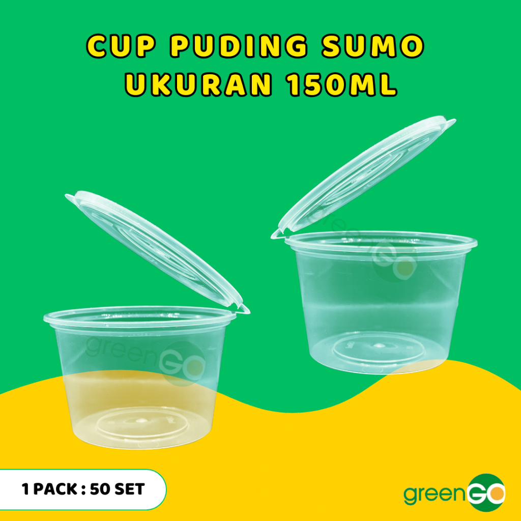 Jual THINWALL CUP PUDDING 150ML SUMO ISI 50 SET CUP ICE CREAM CUP JELLY CUP KECIL BENING TEBAL ...