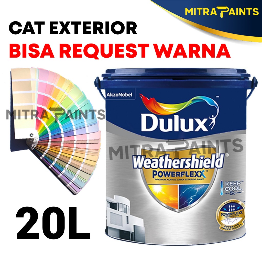 Jual Dulux Weathershield Powerflexx 20 Liter Pail Cat Tembok Exterior