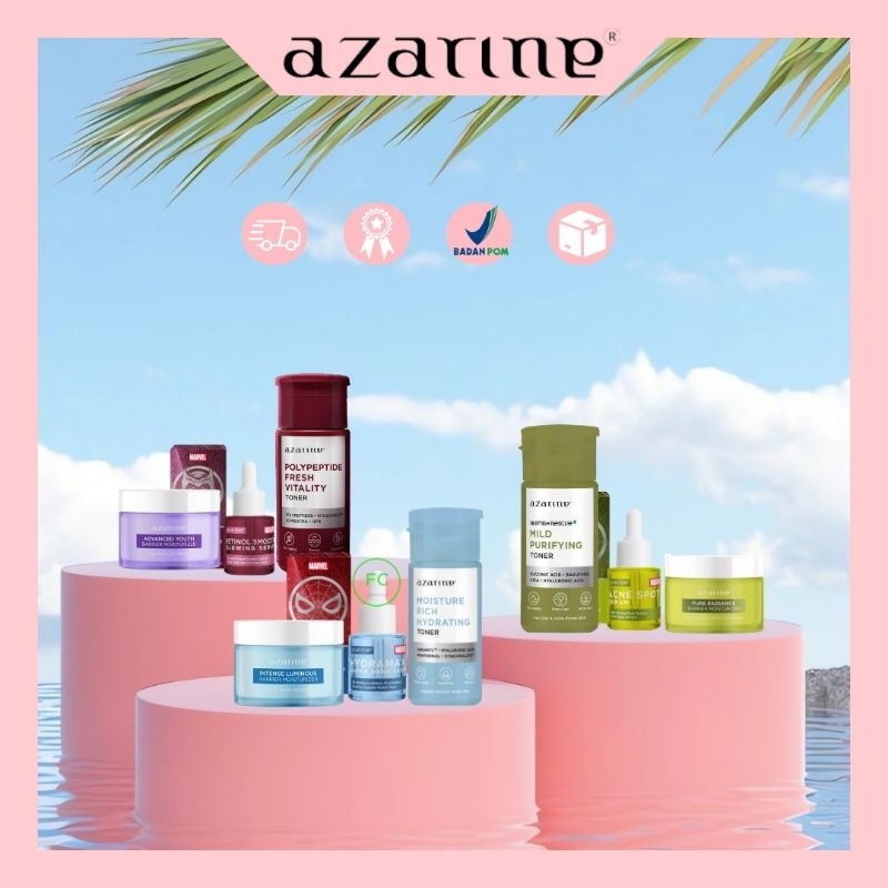 Jual Azarine Paket 3IN1 / Perawatan Wajah Isi 3 Pcs | Shopee Indonesia