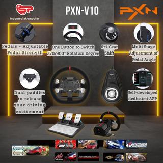 Jual PXN V10 Steering Wheel PXN V10 Gaming Stir PXN V10 Racing Wheel ...