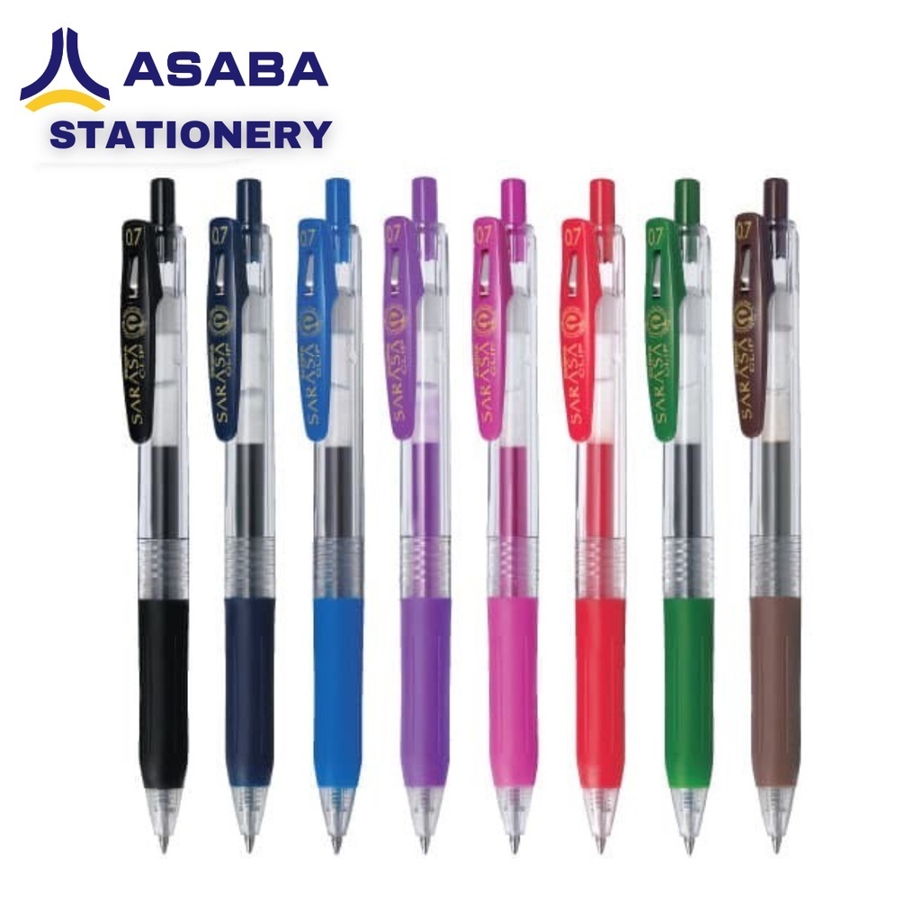Jual Asaba Stationery - Pen/Bulpen/Pulpen Gel Sarasa Clip O7mm | Shopee ...