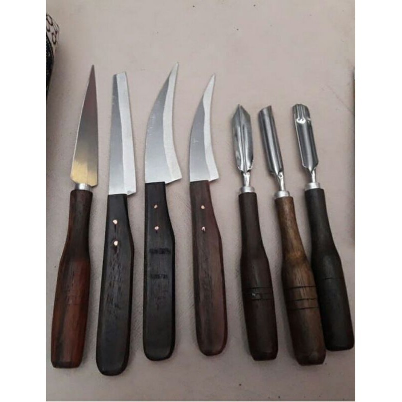 Jual pisau garnish isi 7/ pisau ukir buah/ pisau carving/ pisau set isi ...