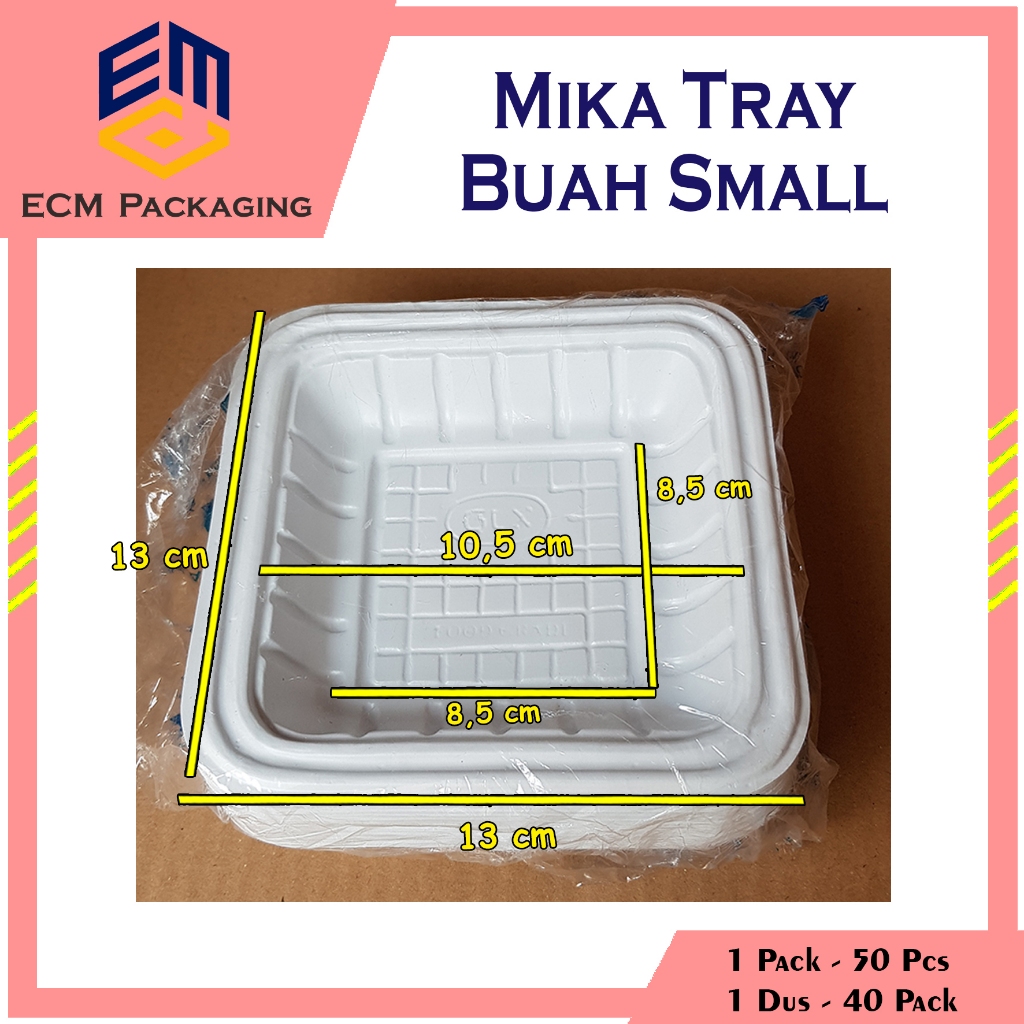 Jual MIKA tray buah GLX Small 50pcs | Mika Plastik Alas Buah | Mika ...