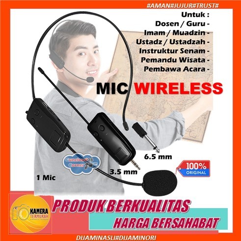 Jual Microphone UHF Dosen Guru Imam Muadzin Instruktur Senam Pemandu ...