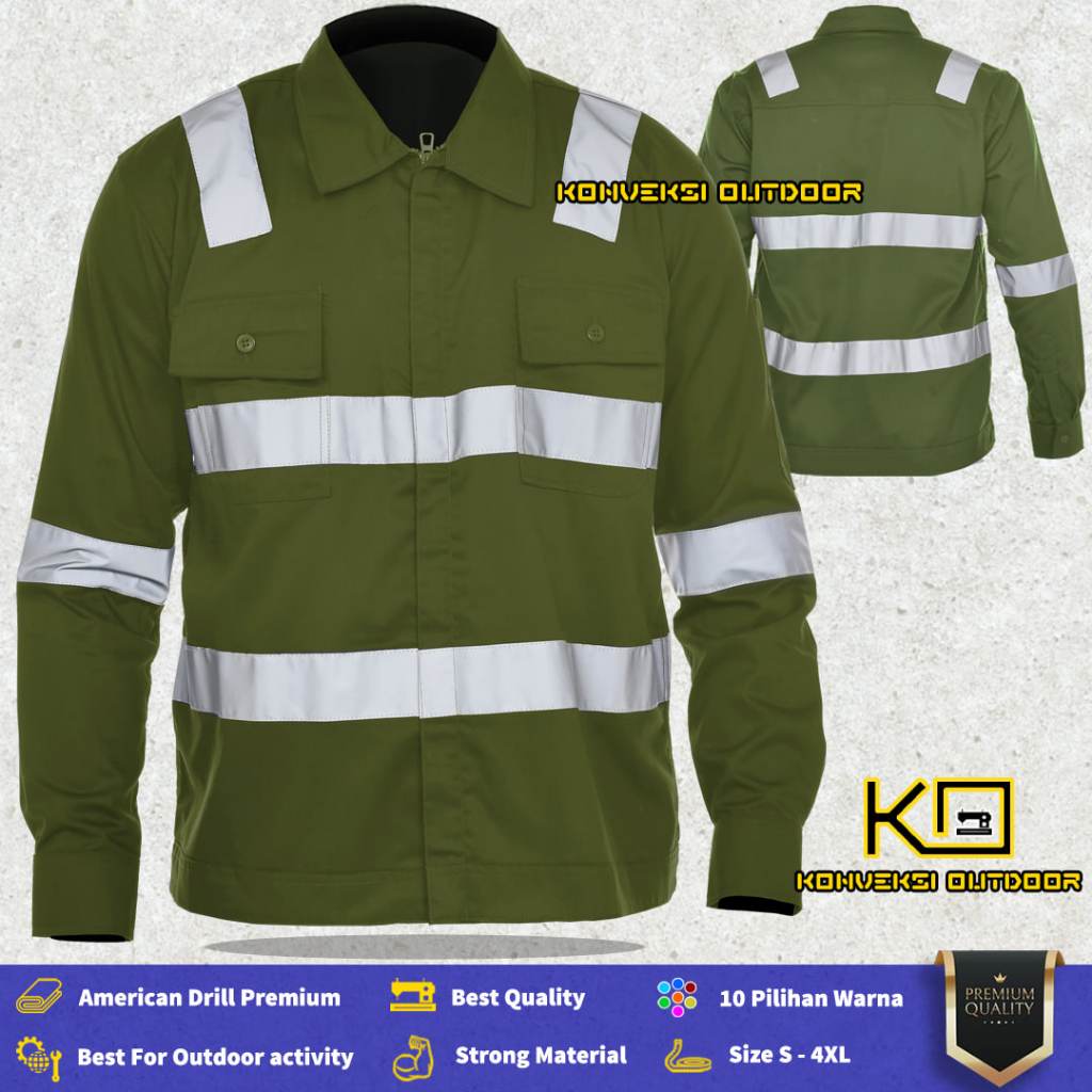 Jual BAJU KEMEJA WEARPACK SAFETY K3 ZIPPER PRIA - Seragam Kerja Dinas ...