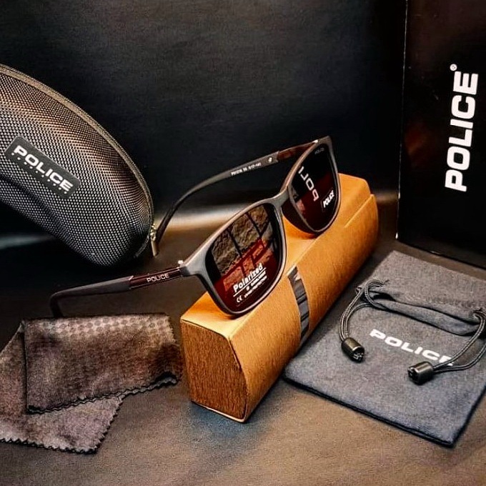 Jual Kacamata hitam pria police polarized sunglasses | Shopee Indonesia