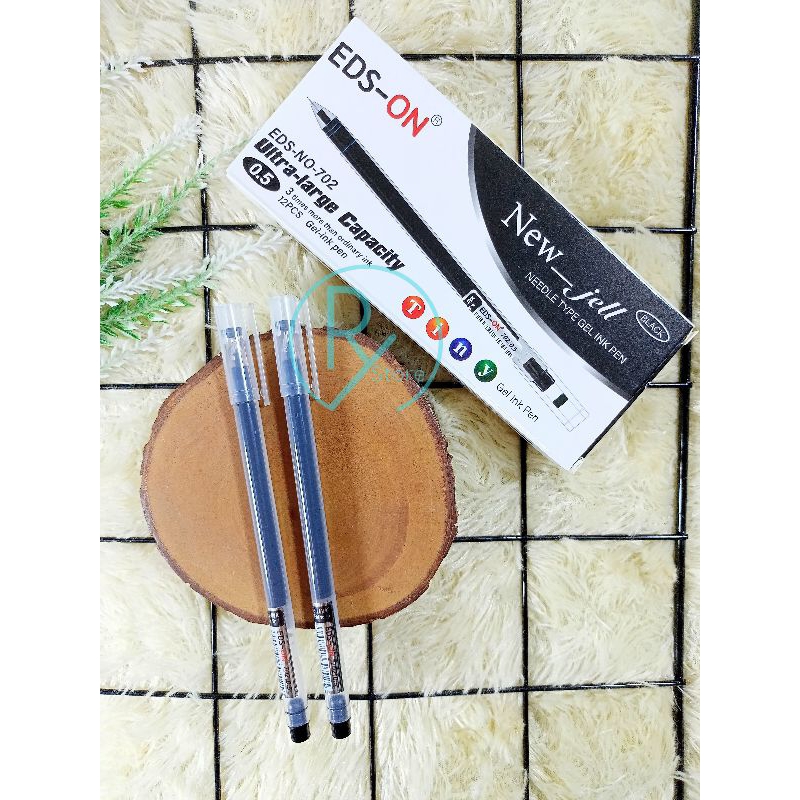 Jual PULPEN GEL HITAM EDS / PARKO PACK (12PCS) | Shopee Indonesia