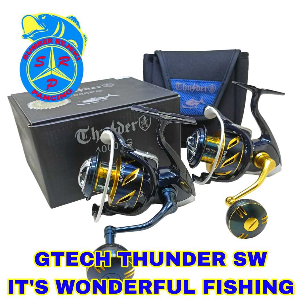 Jual Reel Gtech thunder sw 3000hg 4000 5000 | Shopee Indonesia