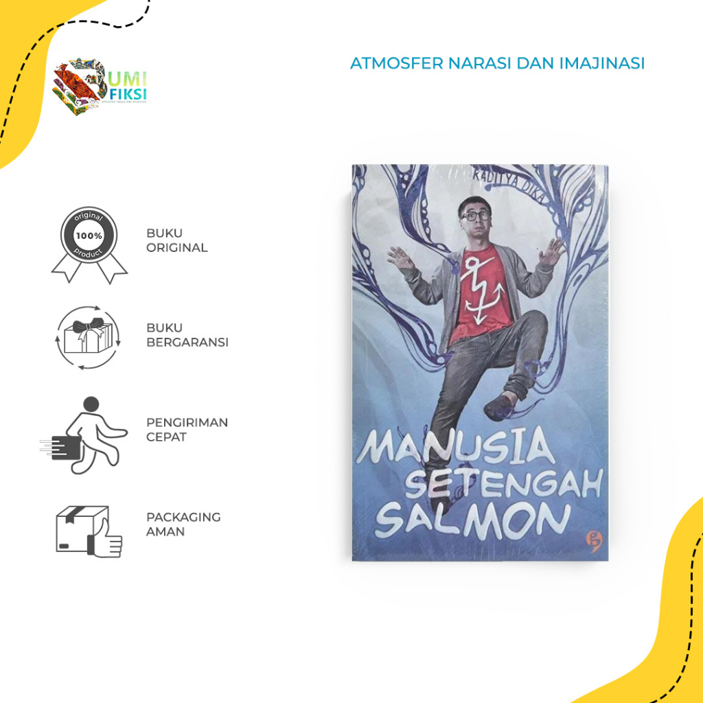 Jual Buku Novel Manusia Setengah Salmon - Raditya Dika - Gagasmedia - Bumifiksi | Shopee Indonesia